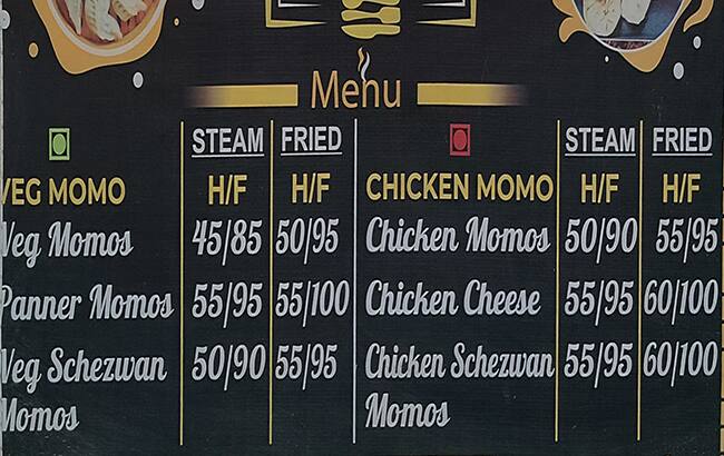 Menu of Momos Villa, Badlapur, Thane