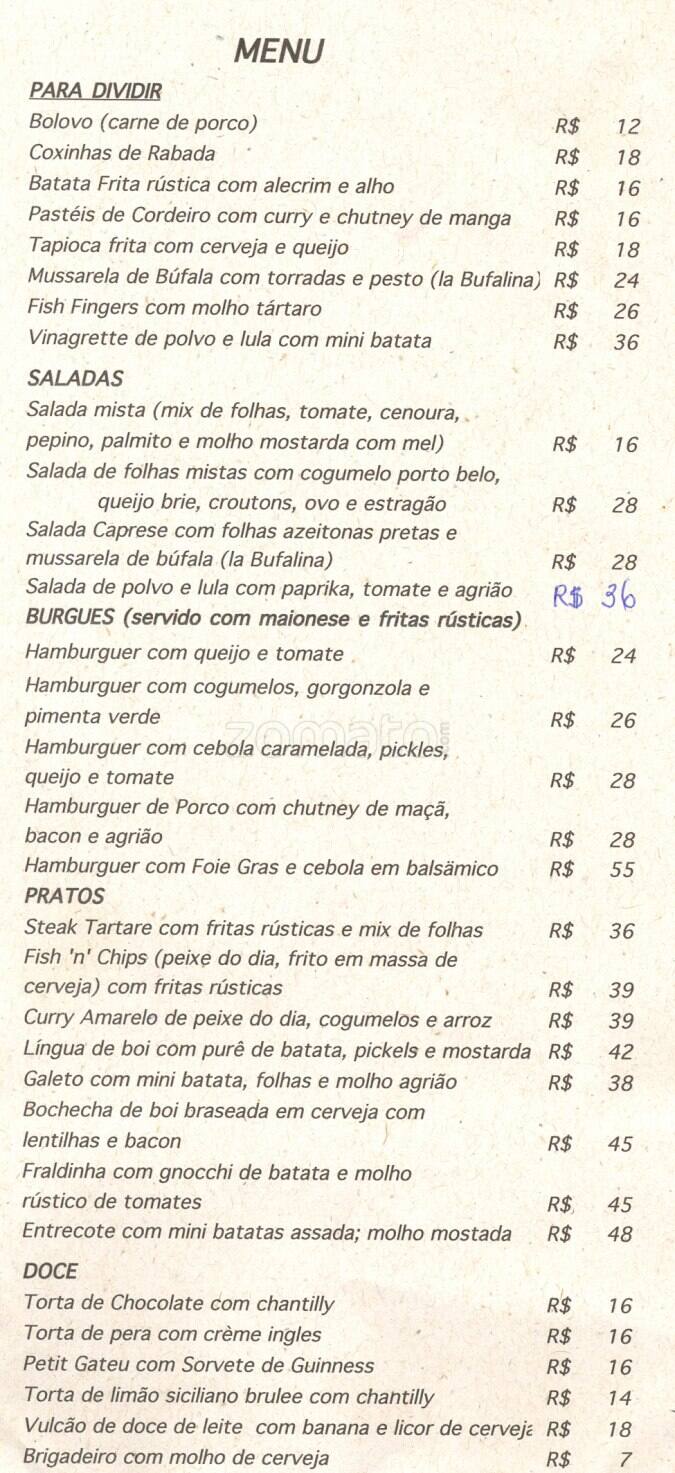 12 Burger & Bistro Menu, Menu de 12 Burger & Bistro, Pinheiros, São ...