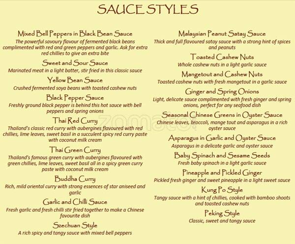 Menu at Wing Hing Chinese Restaurant (Didsbury), Manchester