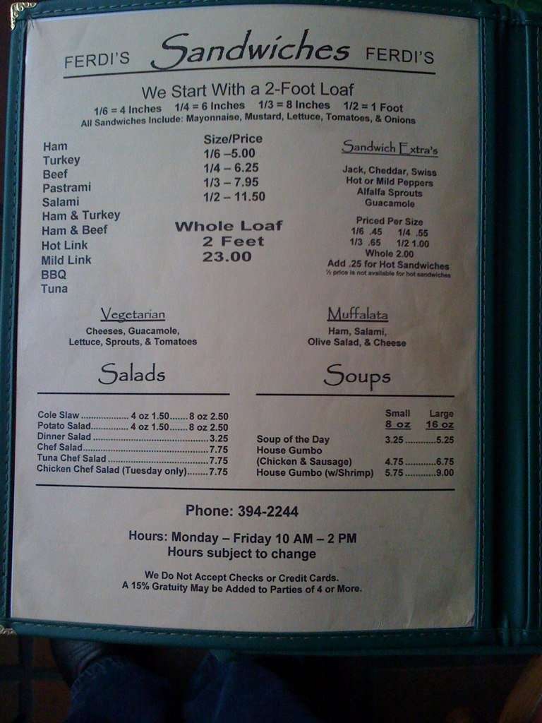 Ferdi s Creole Restaurant Menu Urbanspoon Zomato ferdi-s-creole-restaurant-menu-urbanspoon-zomato