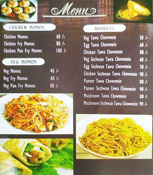 Menu of Kunti Kolkata Rolls, Kanchipuram District, Chennai