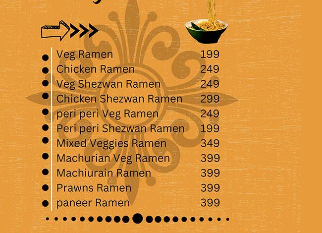 Menu of Sugoi Ramen, Powai, Mumbai