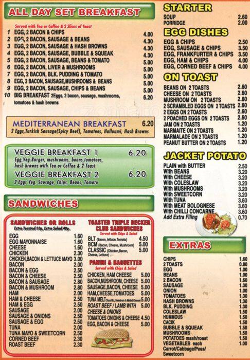 Cafe House Menu, Menu for Cafe House, Walworth, London - Zomato UK