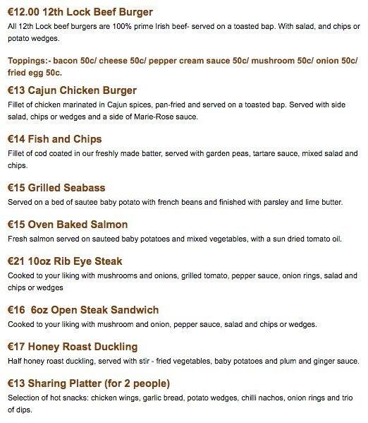 12Th Lock Restaurant Menu : LES 10 MEILLEURS restaurants près de 12th ...