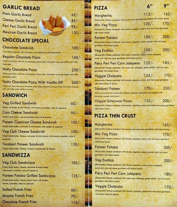 Oye Pizza Menu, Menu for Oye Pizza, Abids, Hyderabad - Zomato