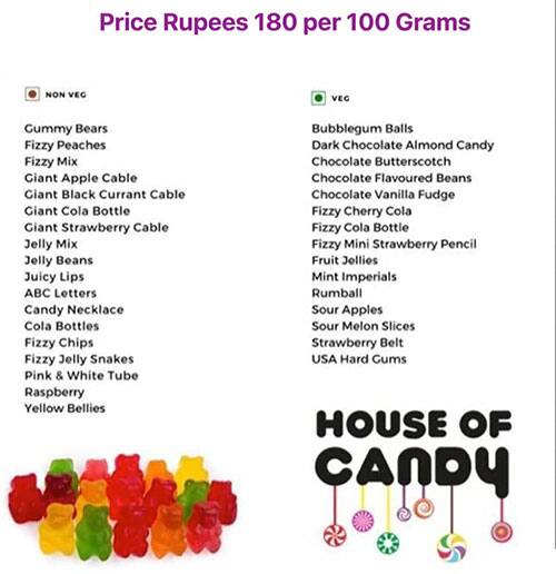 Menu at House of Candy, Noida, Plot M 03