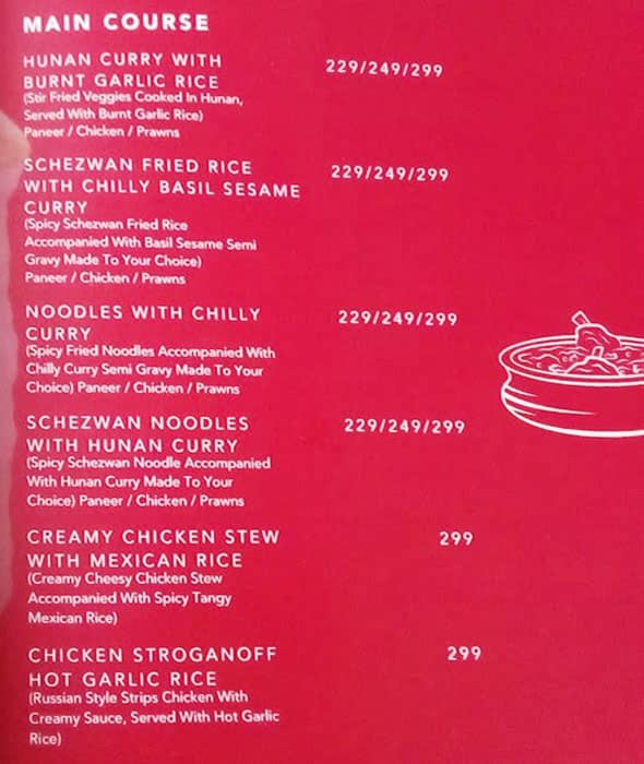 Chimis menu store