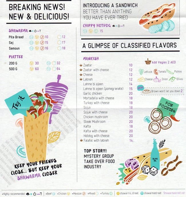 Shawarma Street Menu, Menu for Shawarma Street, Najda, Abu Dhabi - Zomato