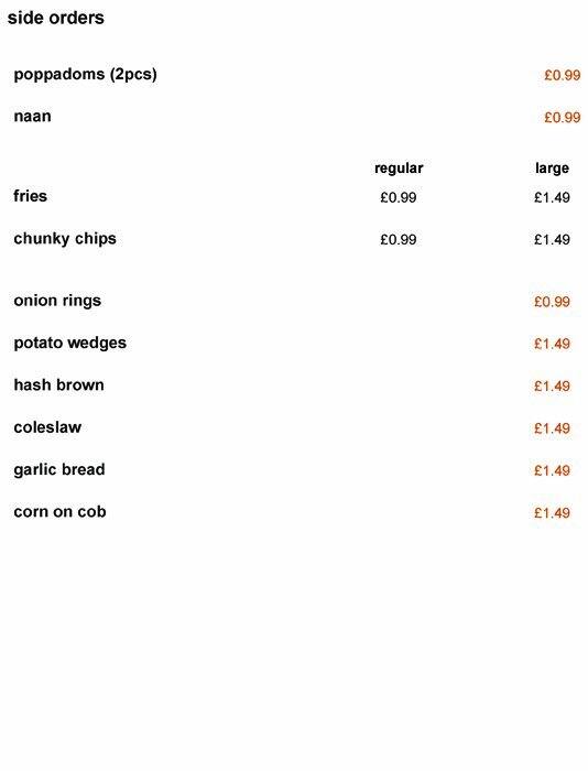 Menu at Mr Grillhouse restaurant, Birmingham
