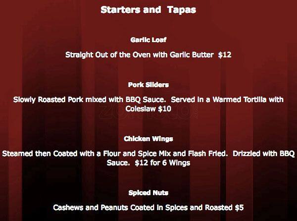 Menu at Surreal pub & bar, Queenstown