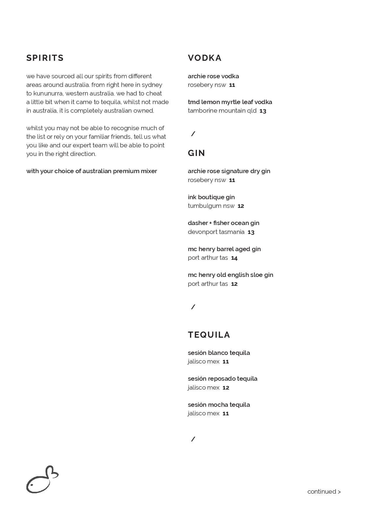 Menu at Love.Fish restaurant, Rozelle, 580 Darling St