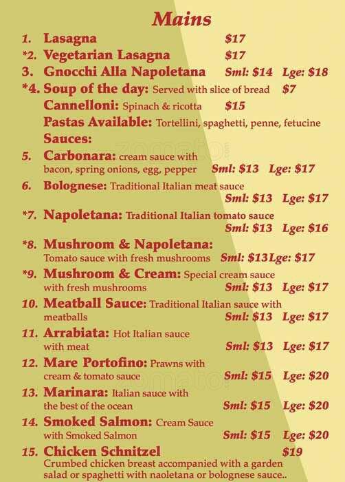 Menu at Mancini Woodfire Pizza pizzeria, Applecross