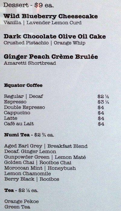 Menu at Heirloom Cafe & Bistro, Mississippi Mills