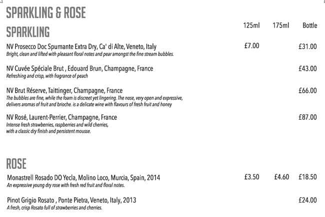 Menu at imperial lounge and restaurant, Croydon