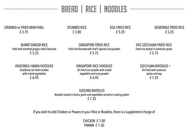 Menu at imperial lounge and restaurant, Croydon