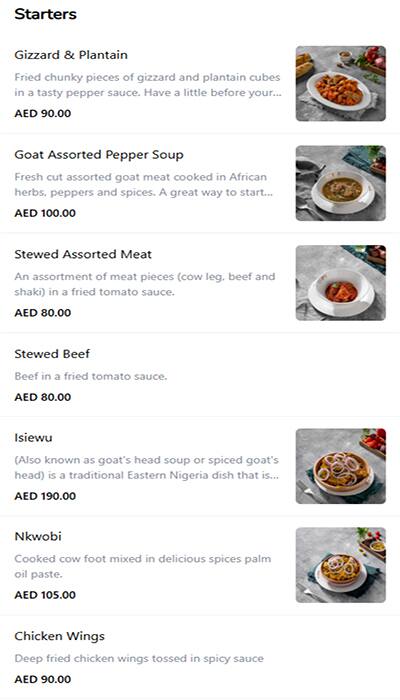 Menu of Enish Restaurant & Lounge, Trade Centre Area, Dubai