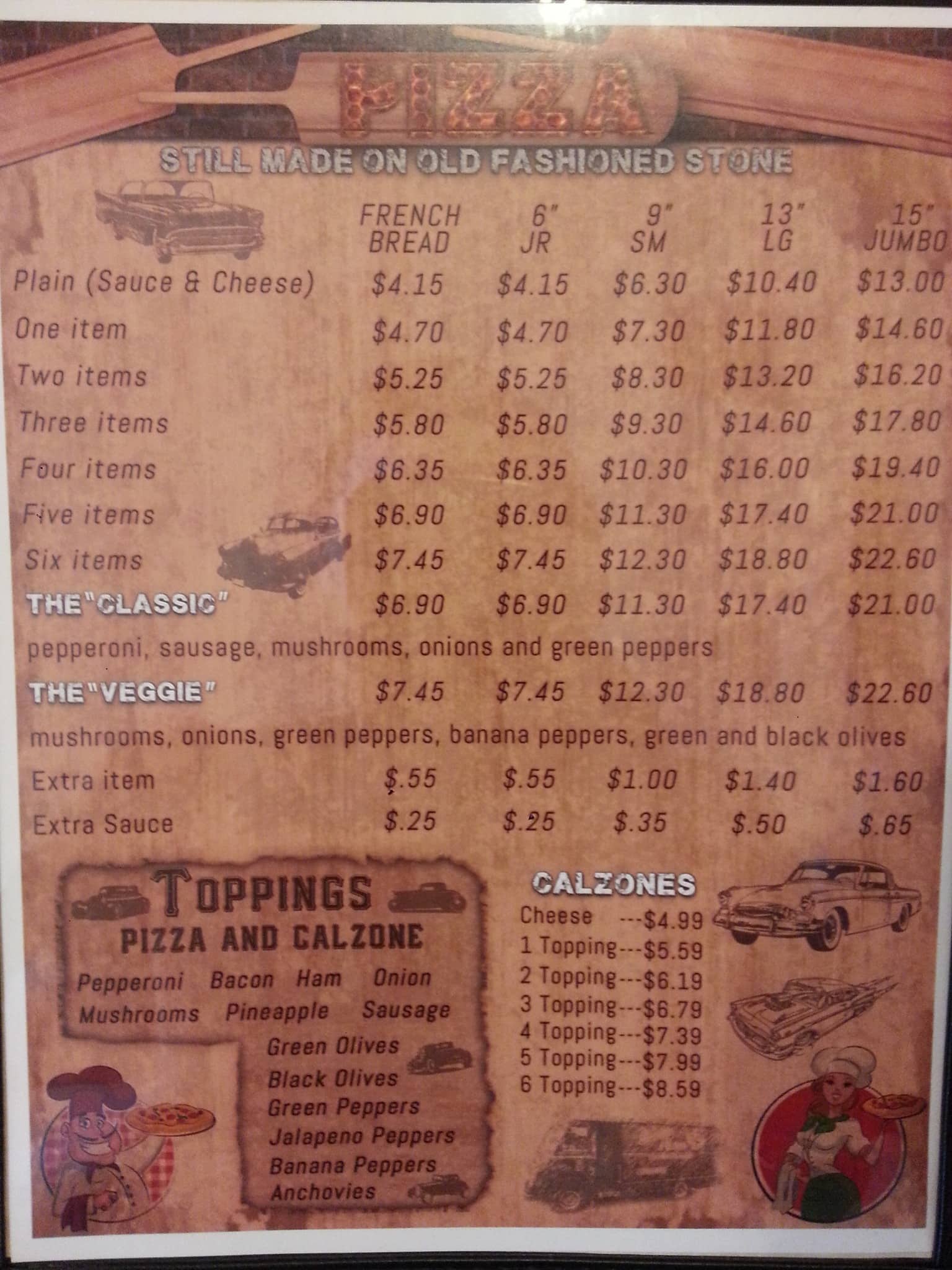Menu at Classic Pizza pizzeria, Dayton, Taylorsville Rd