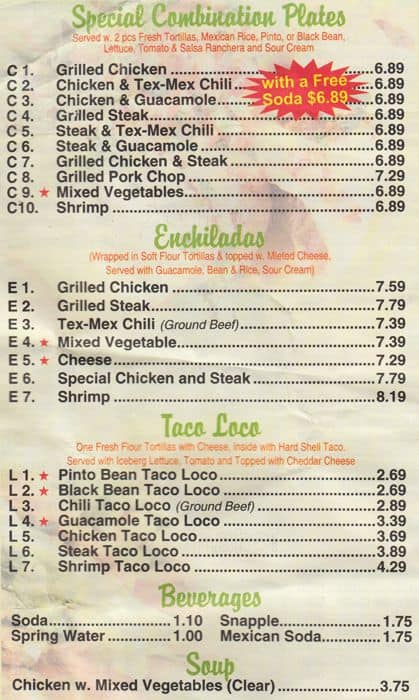 Taco Place Menu, Menu for Taco Place, Rego Park, New York City ...