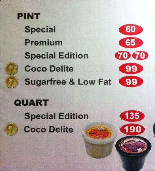 Menu at Mickey's Ice Cream Store Sa Libertad restaurant, Pasay