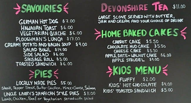Puhoi Cottage Tearooms Menu, Menu for Puhoi Cottage Tearooms, Puhoi ...