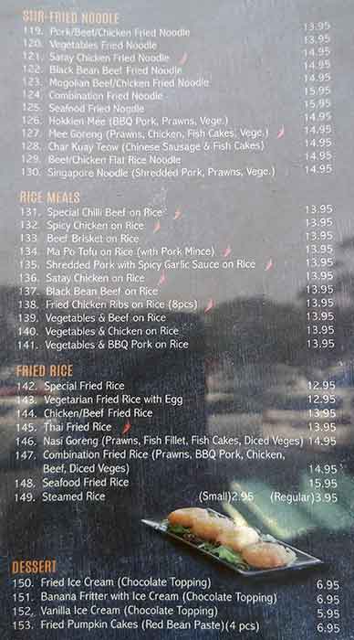 Menu At Wang Wang Dumpling Restaurant Coburg