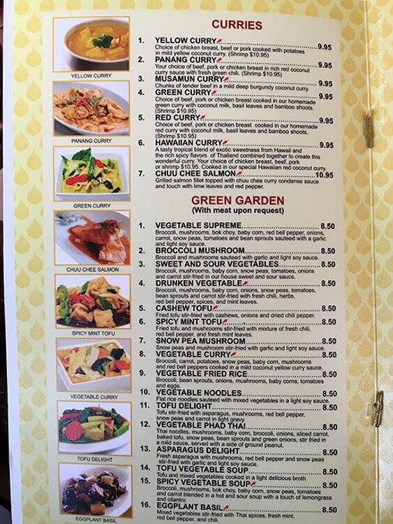 Menu at Thai Original BBQ, Culver City, Venice Blvd