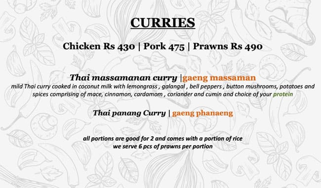Menu at Kin Thai, Gurugram