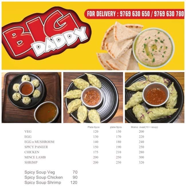 Menu at Big Daddy, Mumbai, 10,, Kingston Towers, Near ITC Grand Central ...