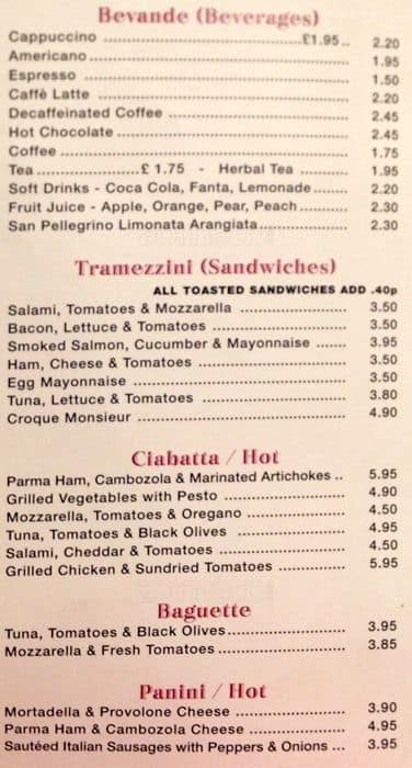 Villa Rosa Menu, Menu for Villa Rosa, Mortlake, London - Zomato UK