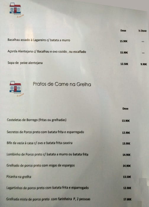 Menu at A Curva restaurant, Caxias, Av. Conselheiro Ferreira Lobo 28