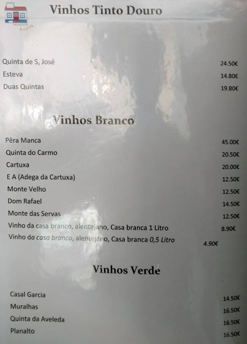 Menu at A Curva restaurant, Caxias, Av. Conselheiro Ferreira Lobo 28