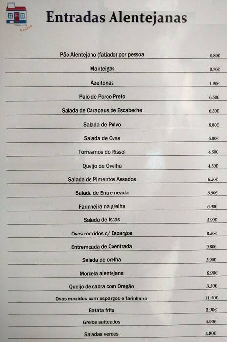 Menu at A Curva restaurant, Caxias, Av. Conselheiro Ferreira Lobo 28
