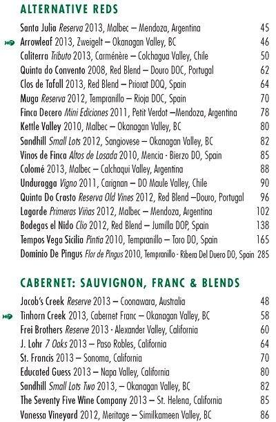 Menu at Joe Fortes Seafood & Chop House steakhouse, Vancouver, 777 ...