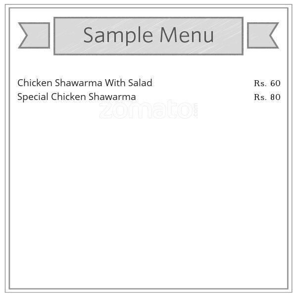 Menu at MKS Arabian Nights, Hyderabad, Ayyappa Society