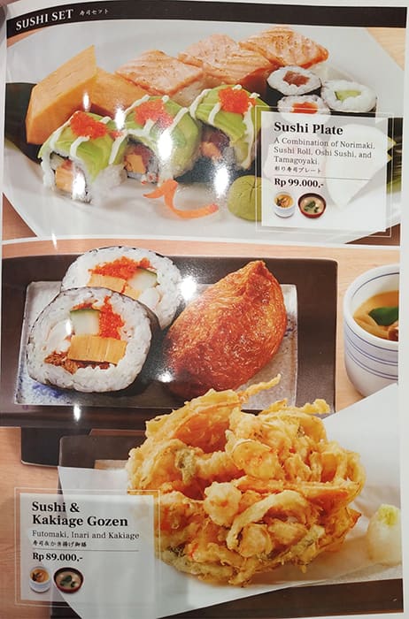 Menu at Ootoya restaurant, South Jakarta, Lippo Mall Kemang Lantai UG ...