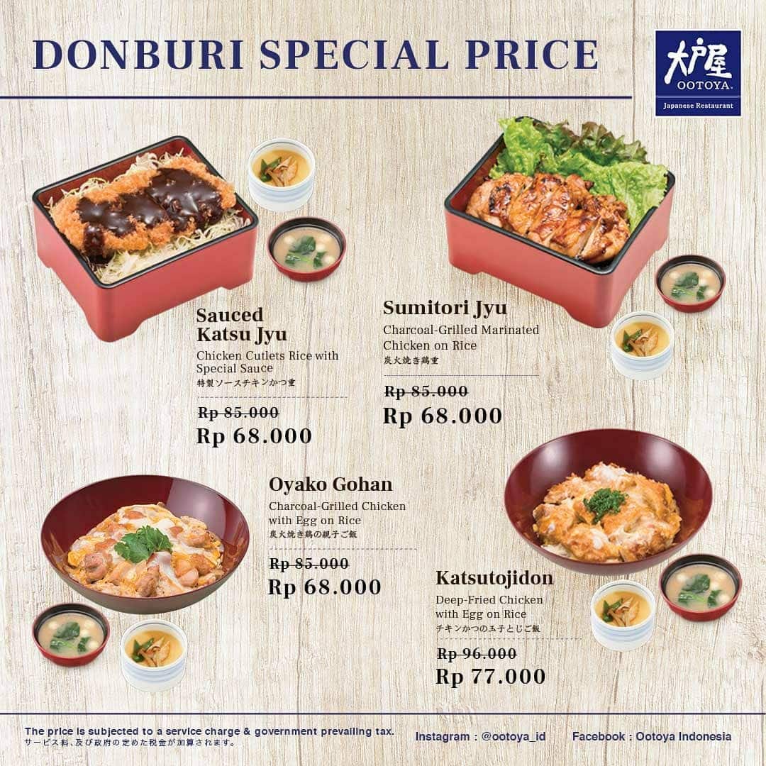 Menu at Ootoya restaurant, South Jakarta, Lippo Mall Kemang Lantai UG ...