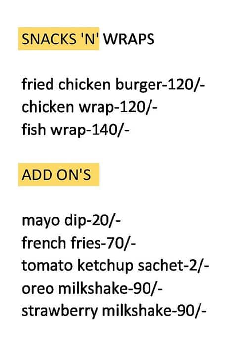 Menu at A1 chicken pakoda point ( Chicken Pakoda, Chicken Pakora ...