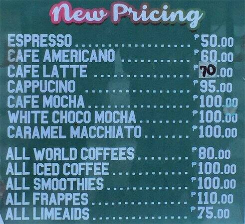 Menu at Fisher Café cafe, Quezon City, LG / F