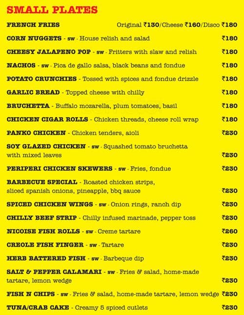 Menu at QT Grills, Chennai, +RG5