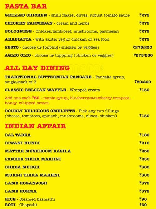 Menu at QT Grills, Chennai, +RG5