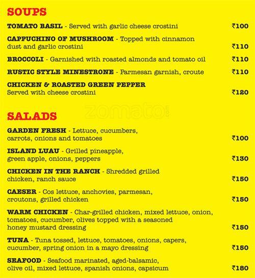 Menu at QT Grills, Chennai, +RG5