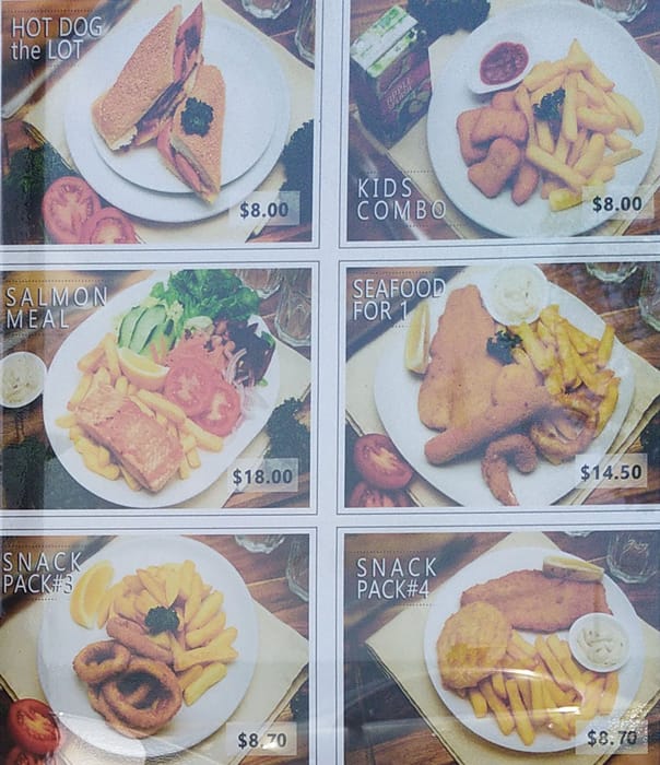 Menu at Island View Cafe, Wynnum