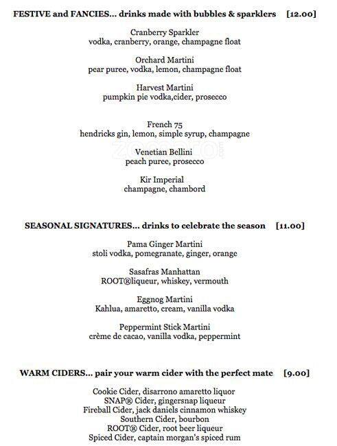 Menu at Vickers Restaurant, Exton