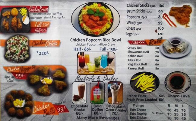 Menu at Halal pizza fun, New Delhi, G8V3+H2G