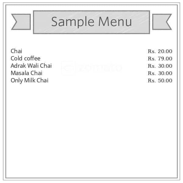 Menu of Chaiwala, Hinjawadi, Pune