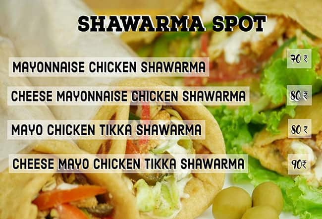 Menu of Shawarma Spot, Chembur, Mumbai