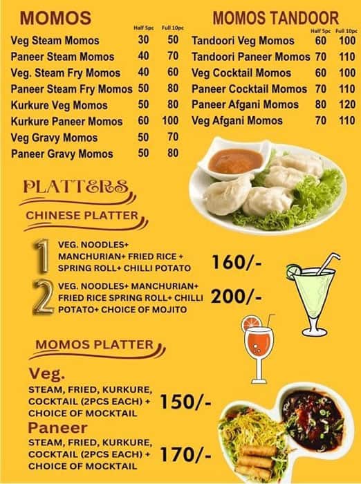 Menu of Momo Dhaba, Ashok Vihar Phase 1, New Delhi