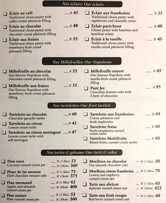 Menu at PAUL Bakery PIK Avenue, Jakarta, Pantai Indah Kapuk St Boulevard