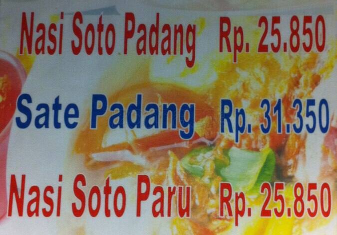 Carta del restaurante Sari Ratu Kitchen, South Jakarta, Jl ...
