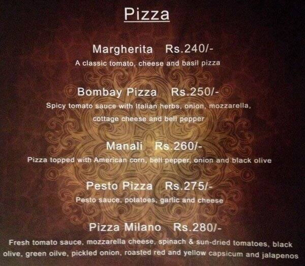 Menu at Indori Jalpan, Indore